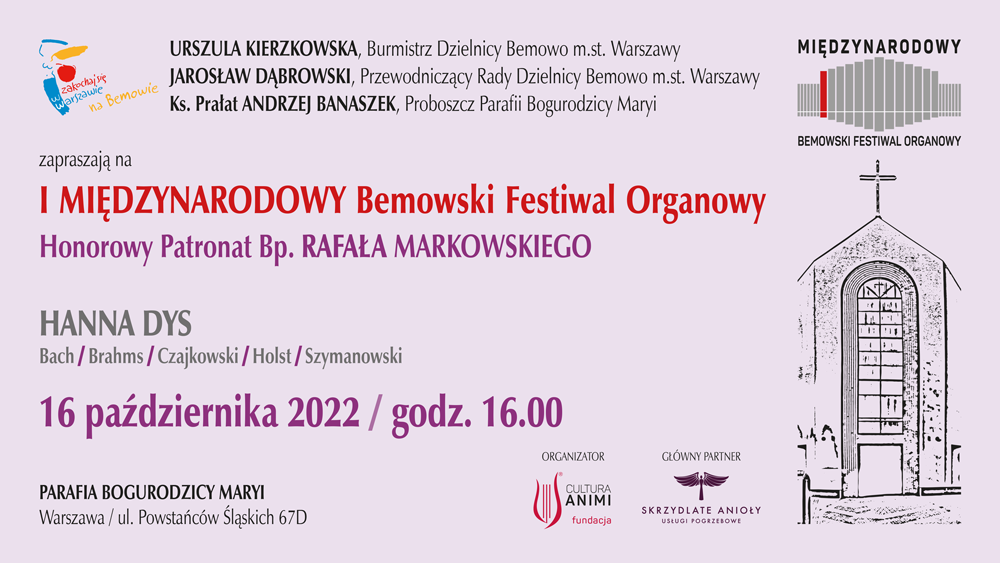 Recital organowy Hanny Dys | Archidiecezja Warszawska